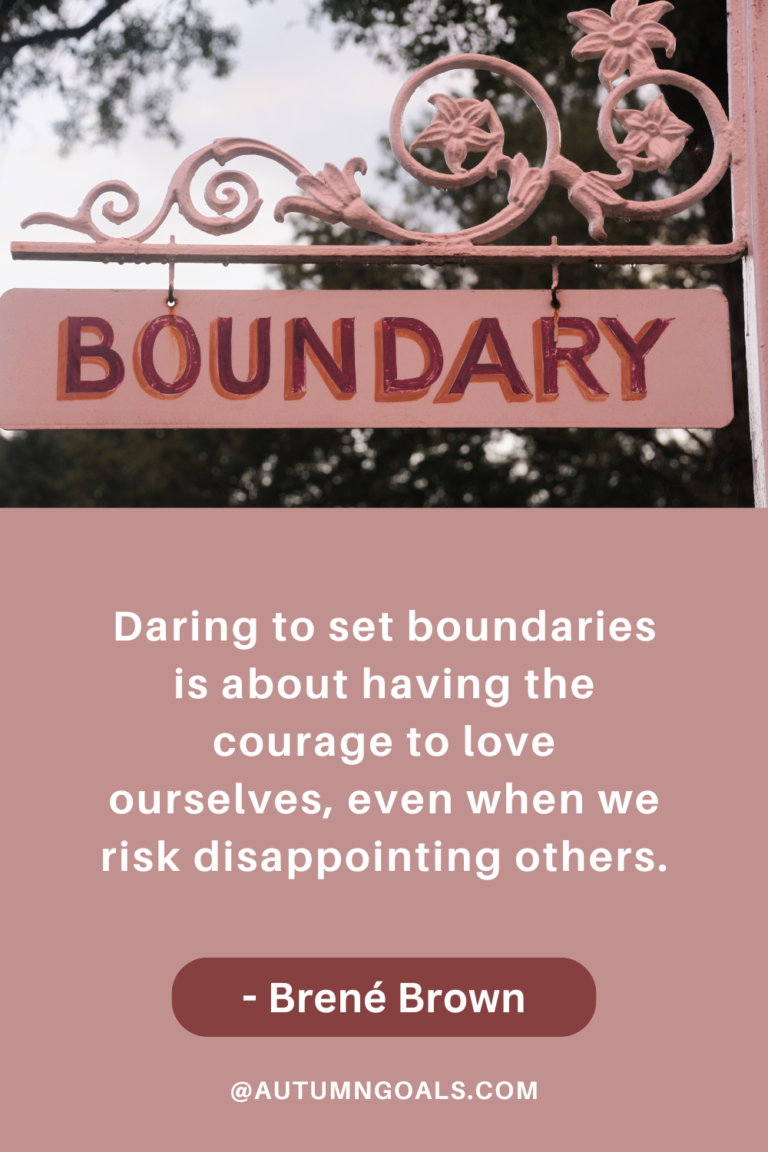 The Importance of Setting Boundaries | Autumn Goals